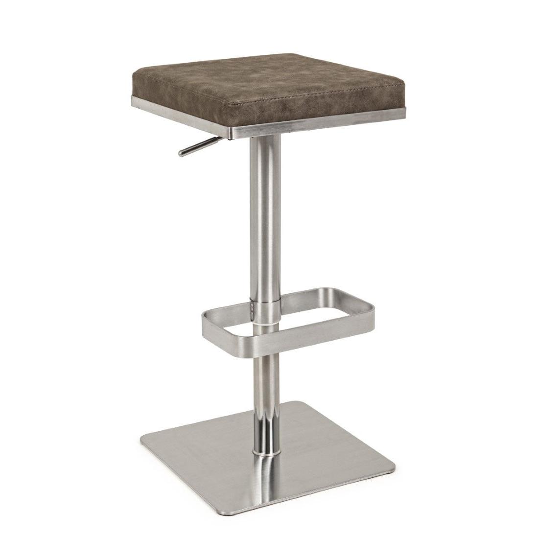 Scaun Gri De Bar Tapitat Uranus Vintage - Siart